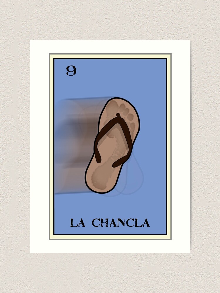"La Chancla Loteria Design" Art Print for Sale by Kid-Diablo-Tees ...