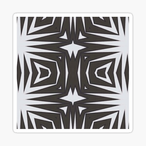 "Black and White Spiked Print" Sticker for Sale by CarolM | Redbubble