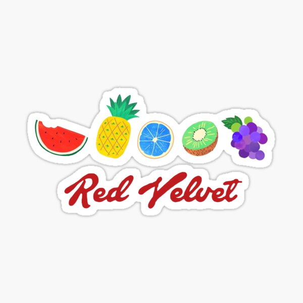 "Red flavour - Red velvet " Sticker for Sale by SaraDarwish | Redbubble