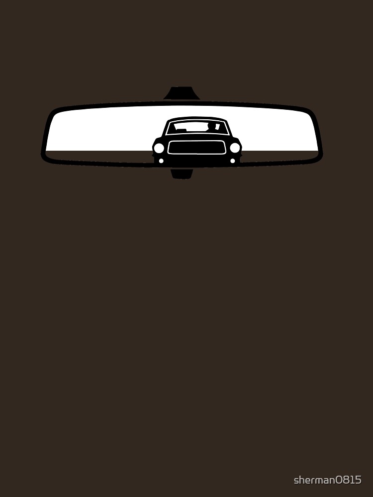 "Bullitt Mustang in rear view mirror" T-shirt for Sale by sherman0815 ...