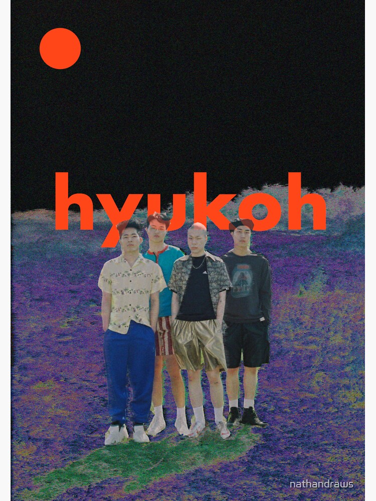 "Design K-Indie HYUKOH " Sticker for Sale by nathandraws | Redbubble