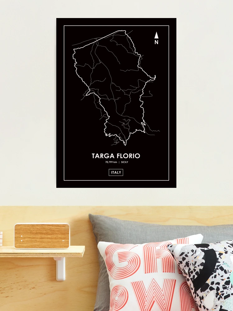 Targa Florio Sicily Map Kids