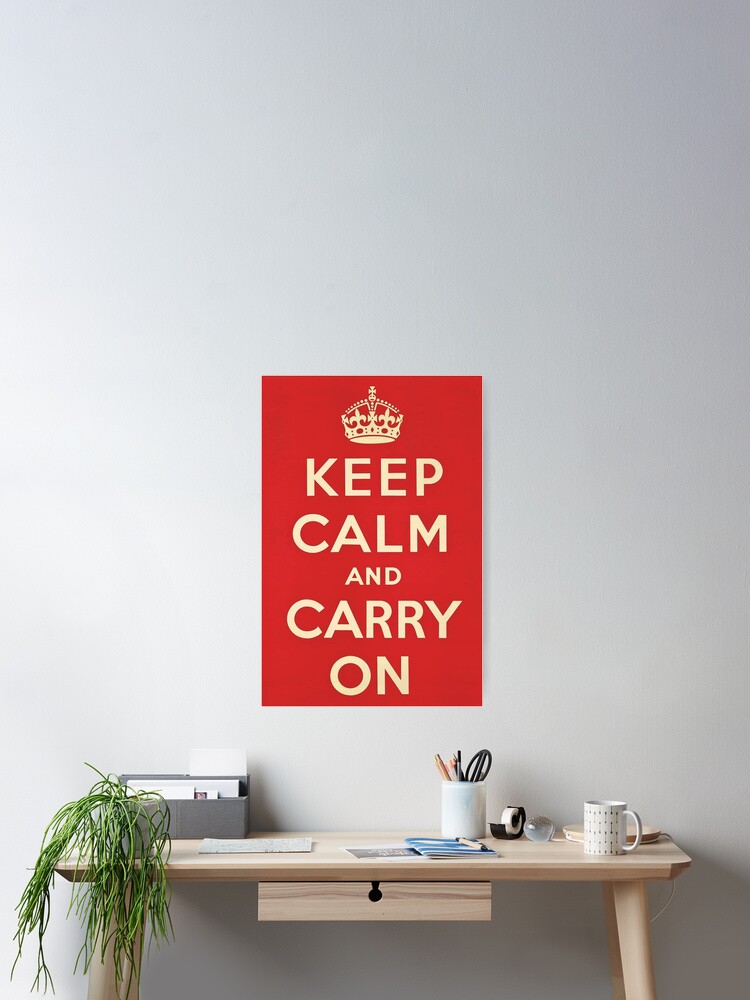 "Vintage poster - Keep calm and carry on - original reproduction ...