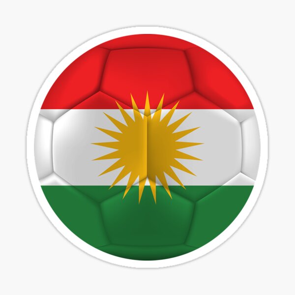 "Kurdish Football" Sticker by DHSTN | Redbubble
