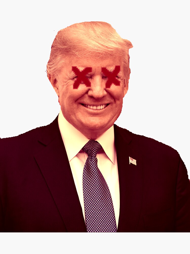 "Donald Trump graffiti parody" Sticker by Izaac99 | Redbubble