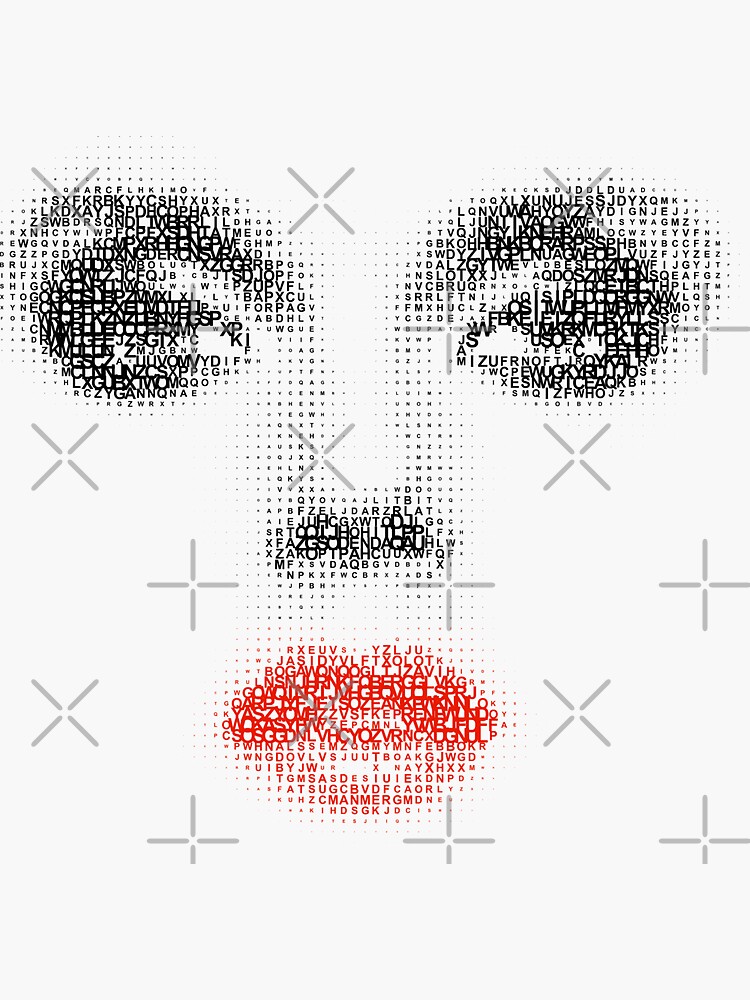 "Letter face." Sticker for Sale by emphatic | Redbubble