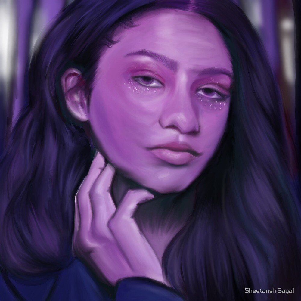 "Zendaya (Euphoria Fan art) - Rue Bennett" by Sheetansh Sayal | Redbubble