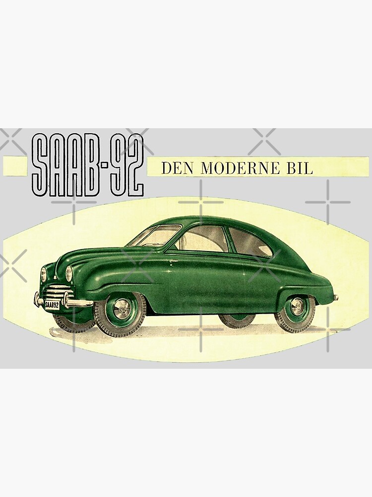 "SAAB 92" Poster by ThrowbackM2 | Redbubble