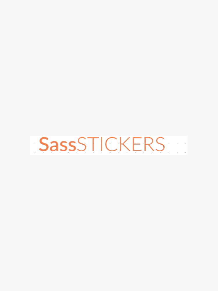 "Sass Stickers Logo" Sticker for Sale by Sass-Stickers | Redbubble