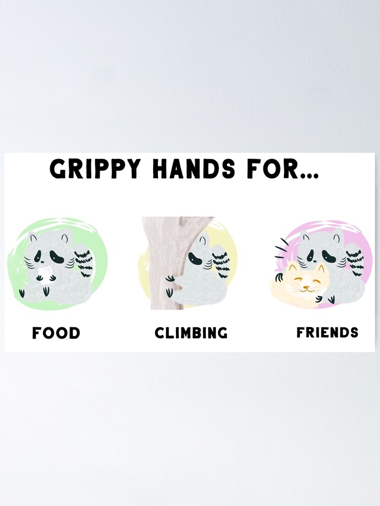 "Grippy Hands " Poster for Sale by Ema-Toma | Redbubble