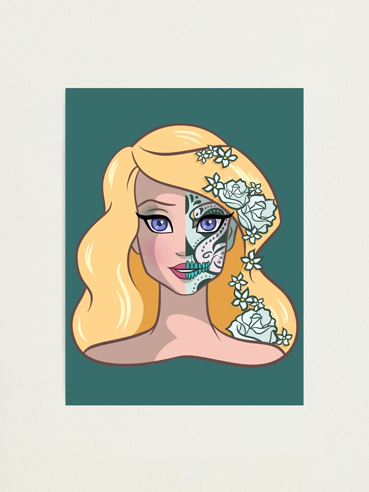 "Sugar Skull Series: Lady Swan" Photographic Print for Sale by Ellador ...