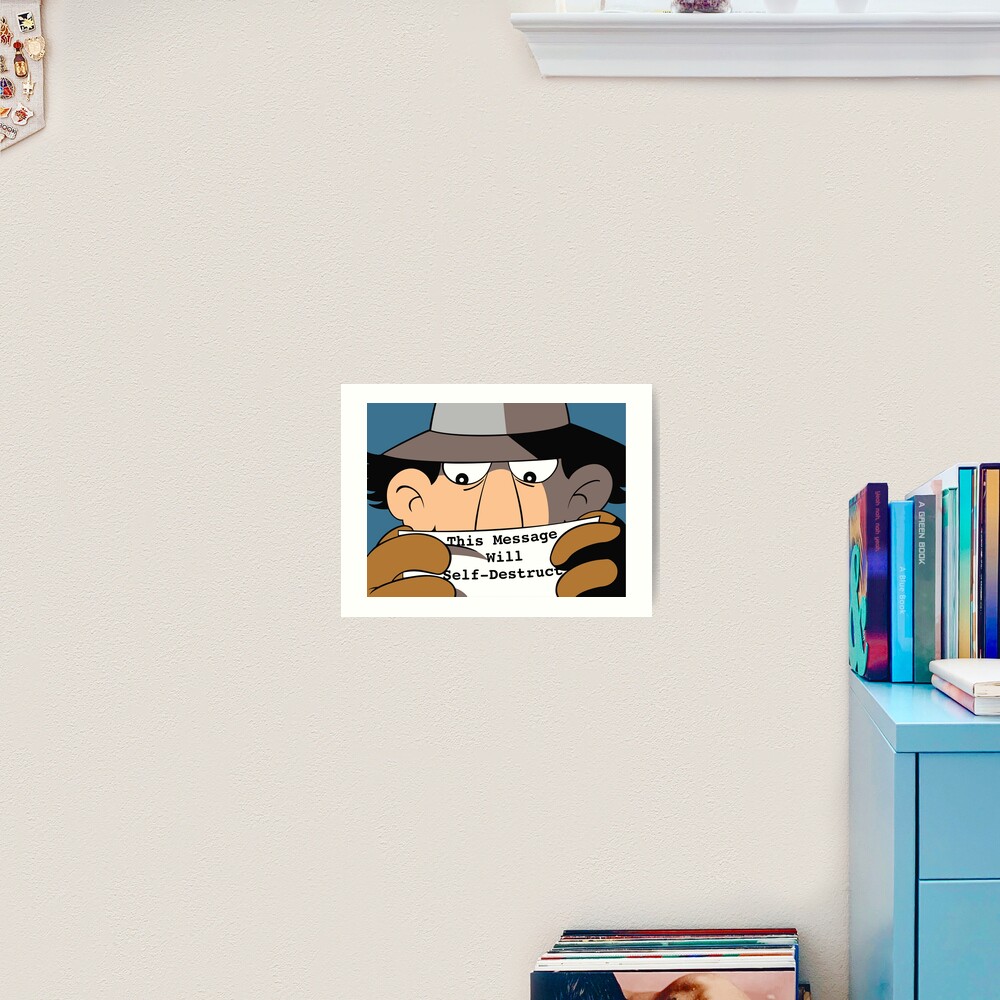 Impression artistique « Inspecteur Gadget Wowzers Message d ...