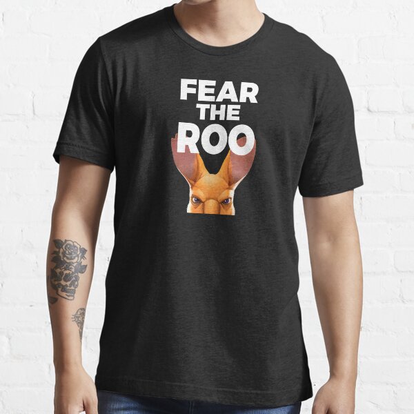 "Fear the Roo white font" T-shirt for Sale by RooGear | Redbubble ...