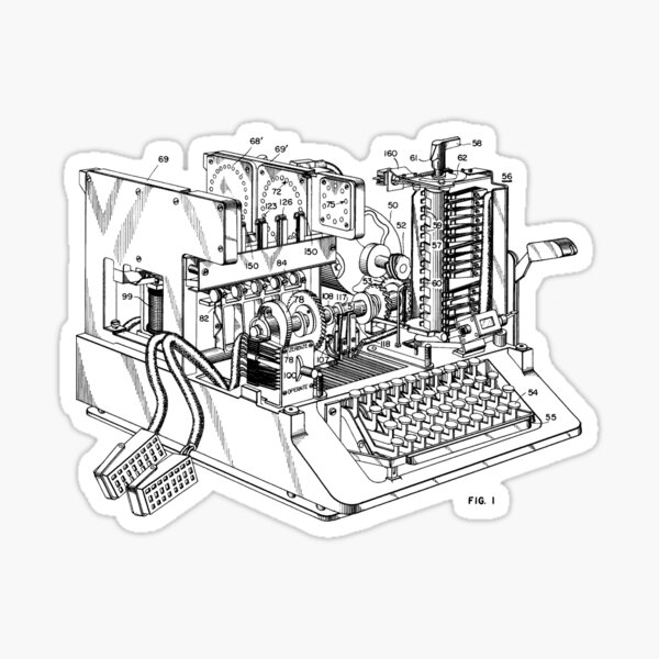 Enigma Machine Stickers | Redbubble