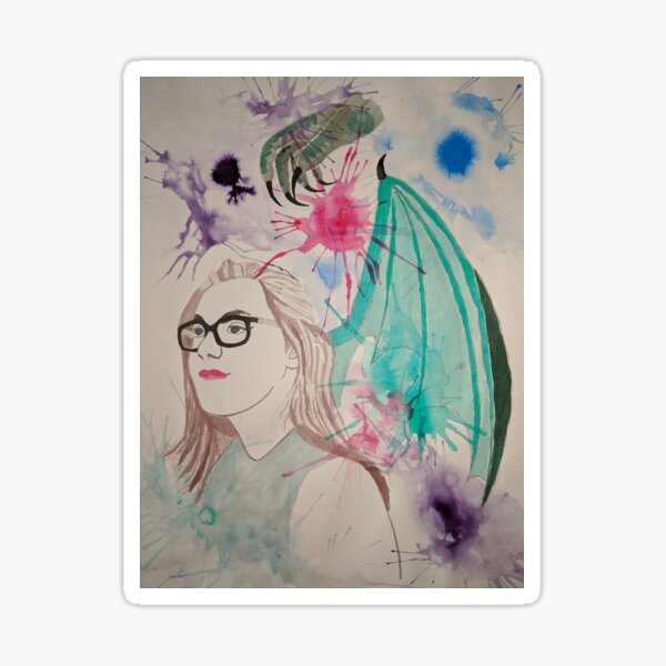 "Dragon Overhead" Sticker for Sale by JaimeWinchester | Redbubble