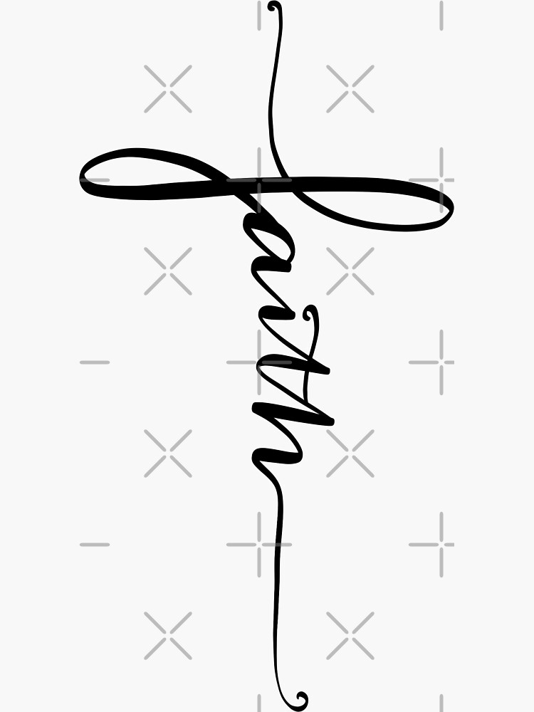 Elevated Faith Cursive Sticker Christian Stickers
