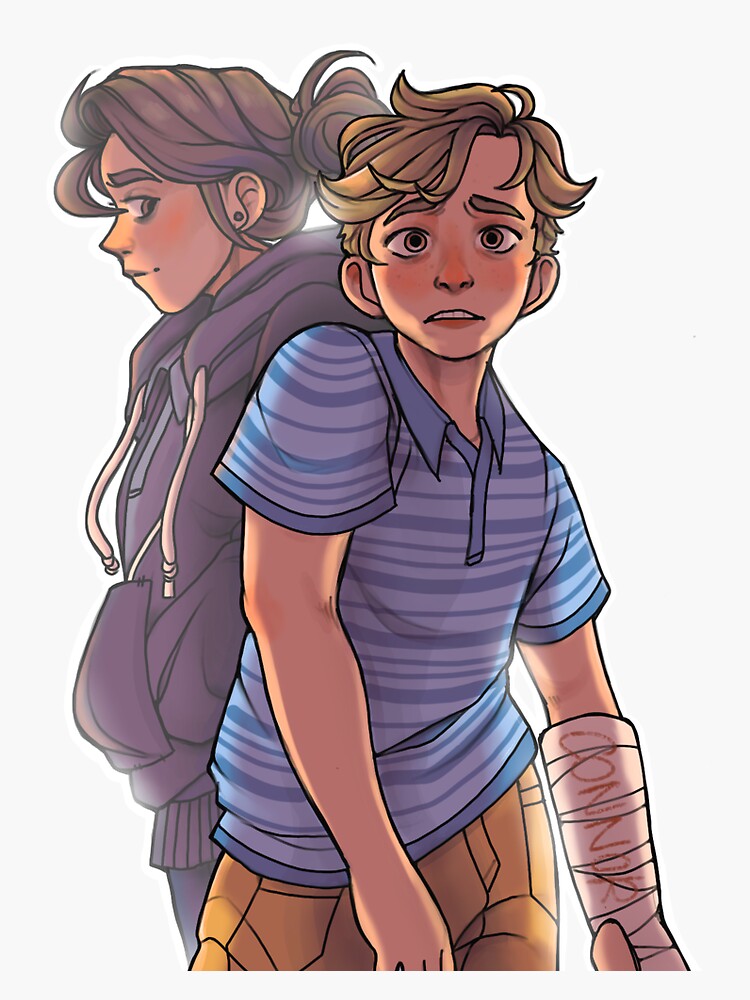 "evan and connor" Sticker for Sale by ciitrusfriiend | Redbubble