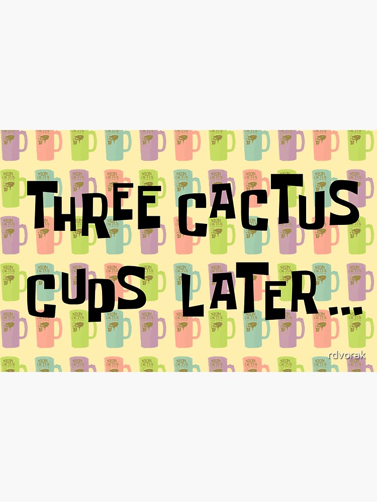 "Purdue Neon Cactus 'Three Cactus Cups Later'" Sticker for Sale by ...