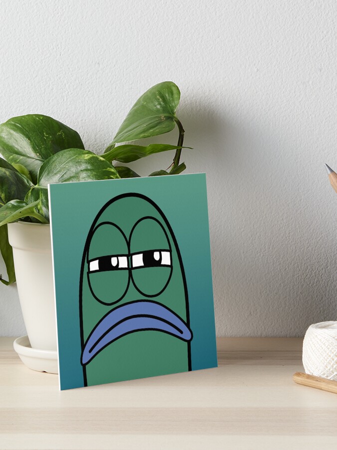 "Spongebob Meme Fish" Art Board Print for Sale by Aslatiel | Redbubble