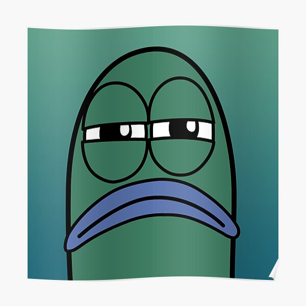 "Spongebob Meme Fish" Poster by Aslatiel | Redbubble