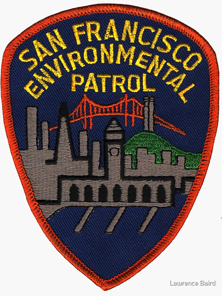 "San Francisco Environmental Patrol" Sticker by lawrencebaird | Redbubble