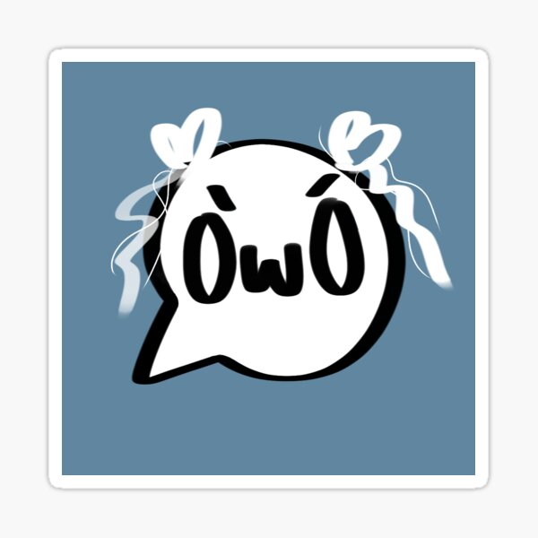"cute OwO" Sticker by darforthewin | Redbubble