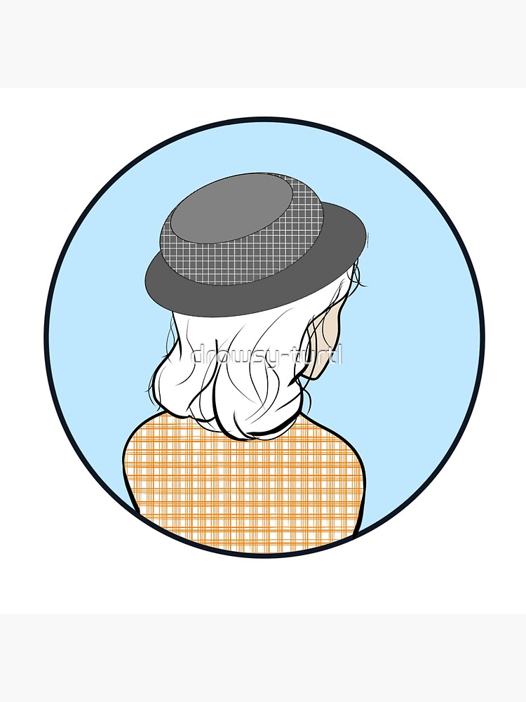 "Hat Lady" Sticker by drowsy-turtl | Redbubble