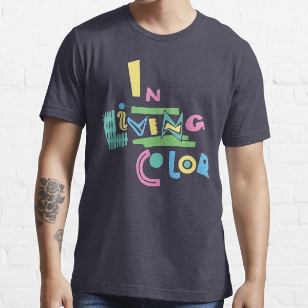 "In Living Color TV Sitcom 90s Party Pattern Geometric Pastel" T-shirt ...