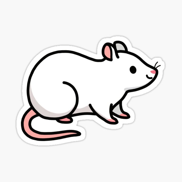 "Rat" Sticker for Sale by littlemandyart | Redbubble