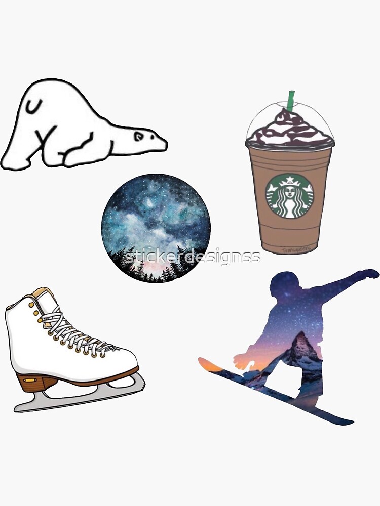 "Winter sticker pack" Sticker for Sale by stickerdesignss | Redbubble