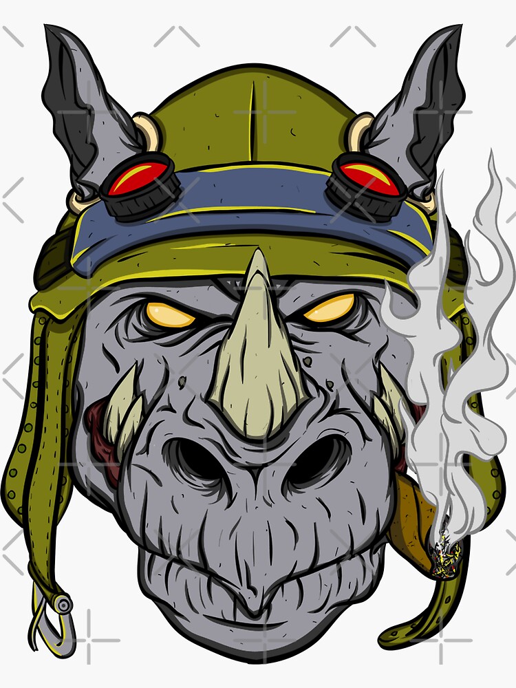 "Rocksteady" Sticker for Sale by cheechardman | Redbubble