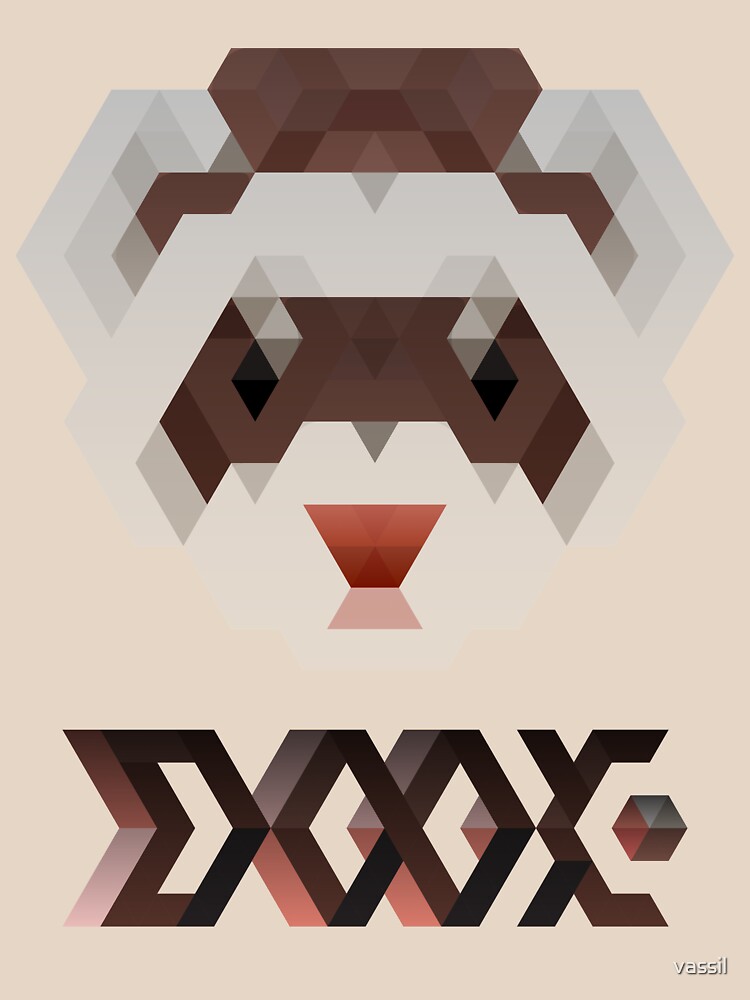 "Dook (Fierce Ferret with matching text)" T-shirt for Sale by vassil ...