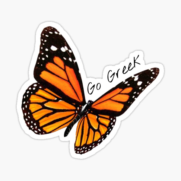 "Go Greek" Sticker by izzyw99 | Redbubble