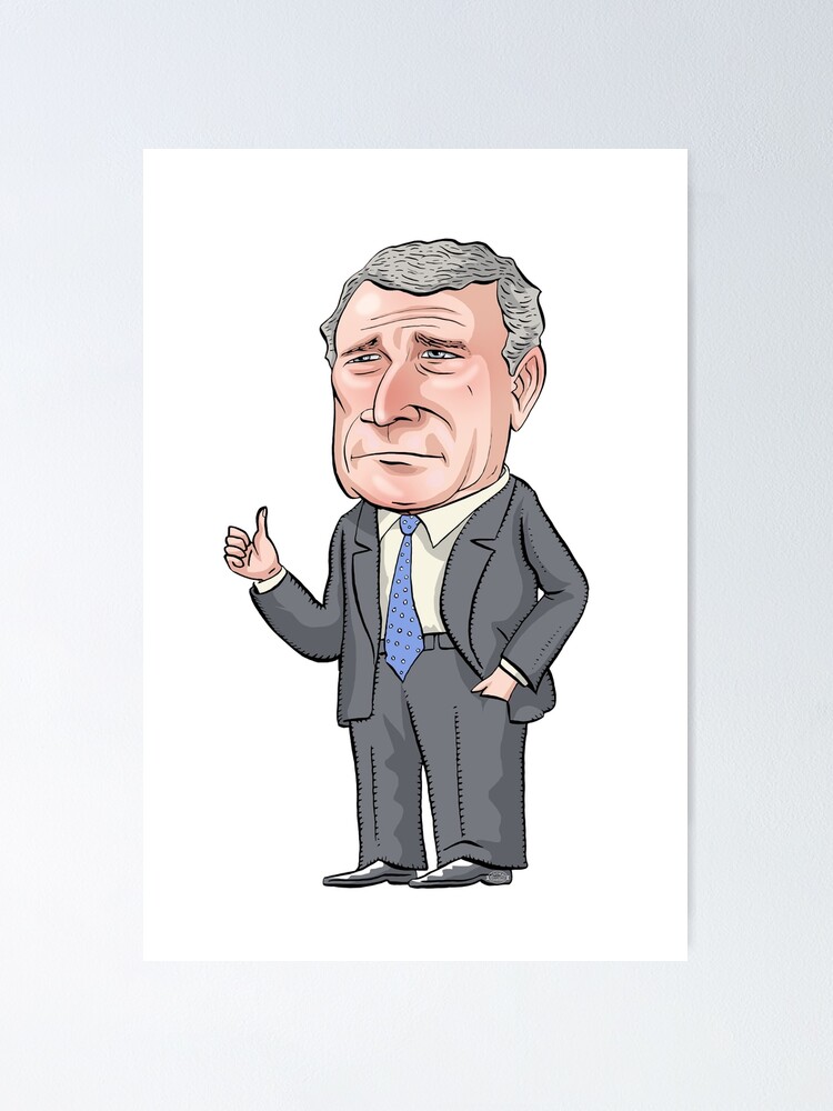 "President George W. Bush" Poster for Sale by MacKaycartoons | Redbubble