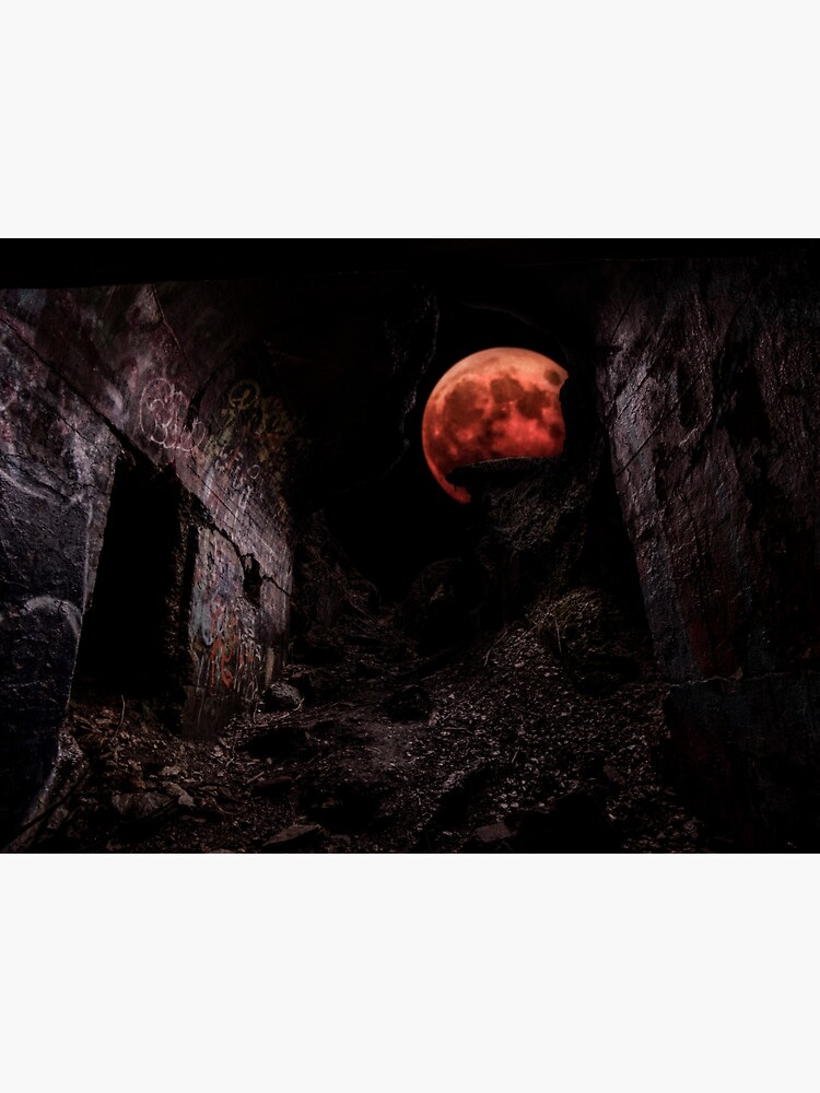 "Blood Moon Rising Through Ruins" Sticker for Sale by Belradphoto ...