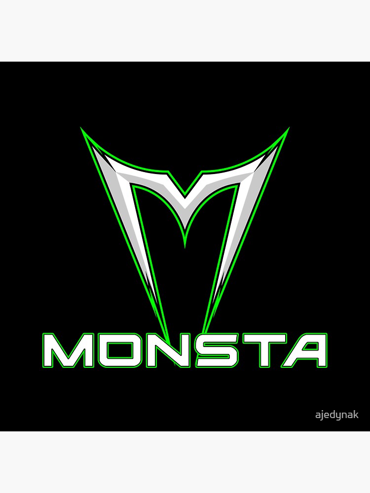 "My official Monsta logo" Sticker for Sale by ajedynak | Redbubble