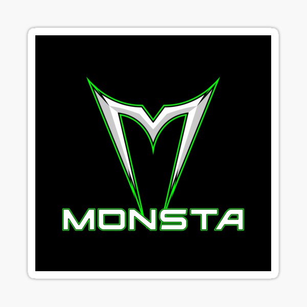 "My official Monsta logo" Sticker for Sale by ajedynak | Redbubble