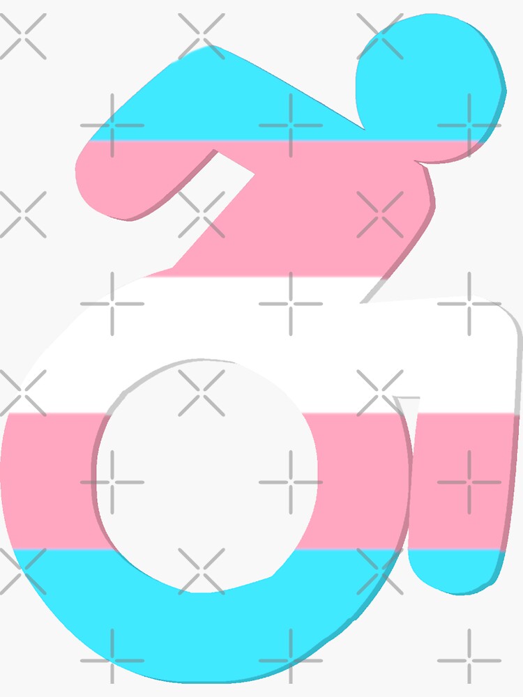 "Disabled and Trans" Sticker for Sale by mothernatural | Redbubble