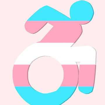 "Disabled and Trans" Sticker for Sale by mothernatural | Redbubble