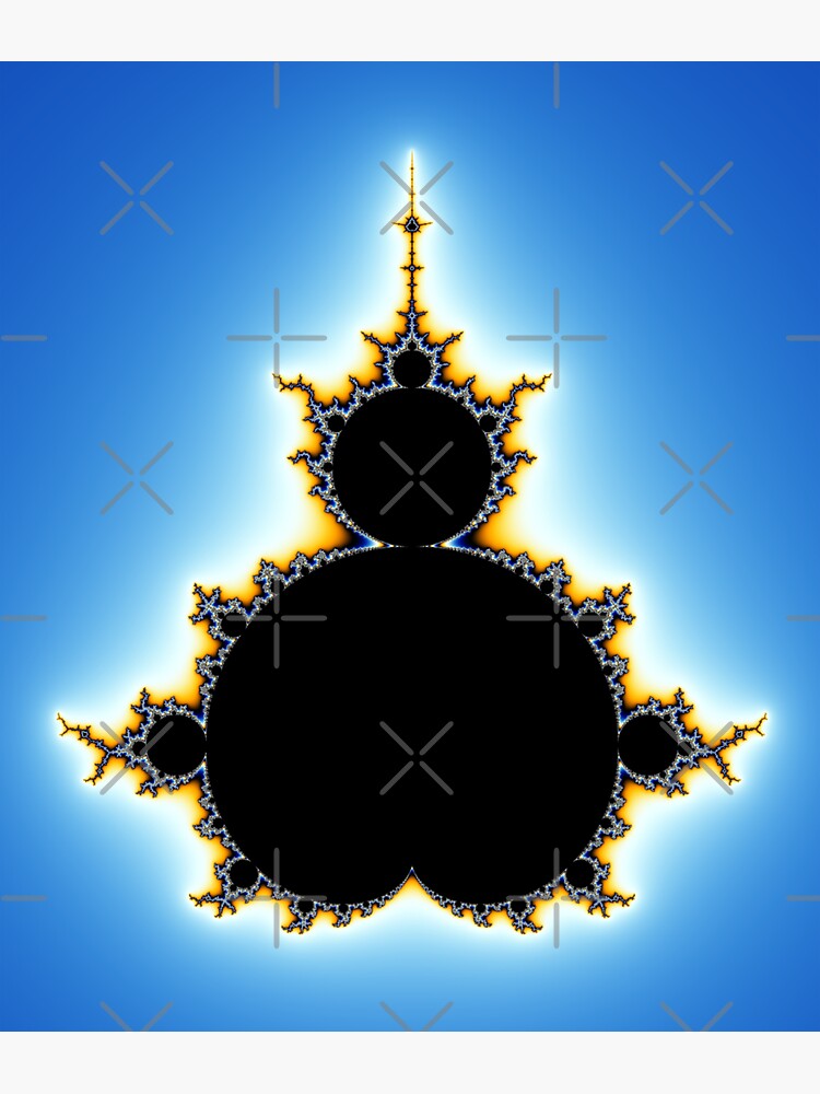 "Mandelbrot Set Poster" Sticker for Sale by CarlsArt | Redbubble