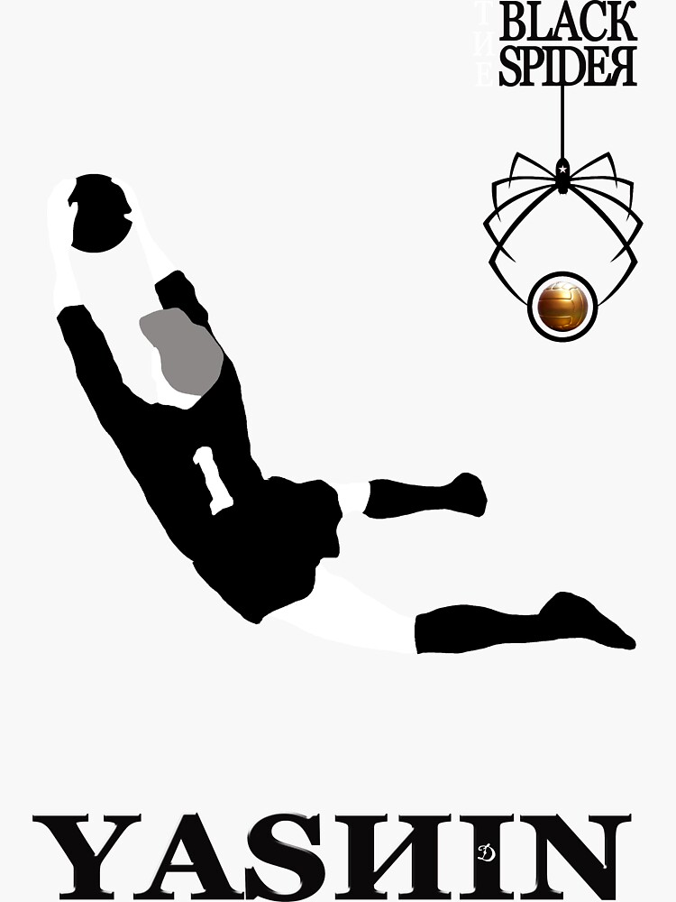 Pegatina «LEV YASHIN - La araña negra» de FredV | Redbubble