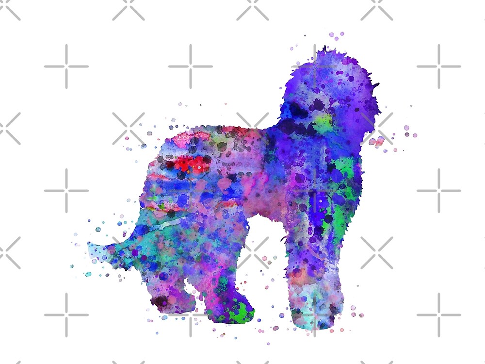 "Labradoodle, Labradoodle watercolor, Labradoodle dog" by Rosaliartbook ...
