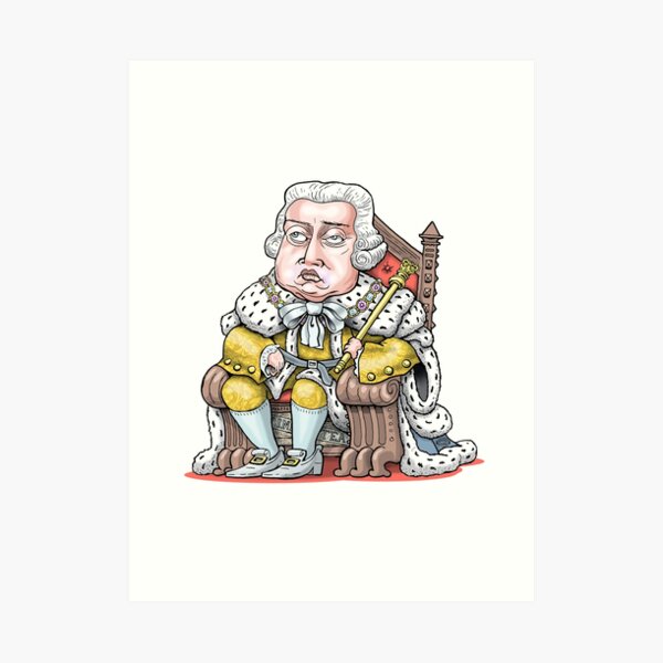 "King George III" Art Print for Sale by MacKaycartoons | Redbubble