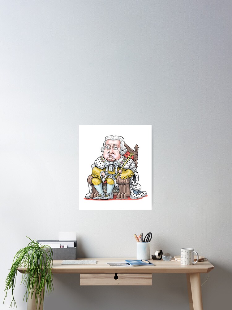 "King George III" Poster for Sale by MacKaycartoons | Redbubble