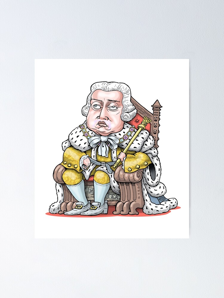 "King George III" Poster for Sale by MacKaycartoons | Redbubble