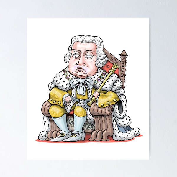 "King George III" Poster for Sale by MacKaycartoons | Redbubble