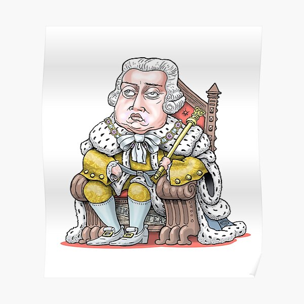 "King George III" Poster for Sale by MacKaycartoons | Redbubble