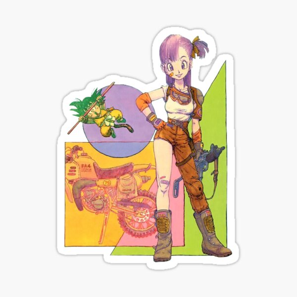 "Bulma's Got it All" Sticker for Sale by mostlyanimetoon | Redbubble