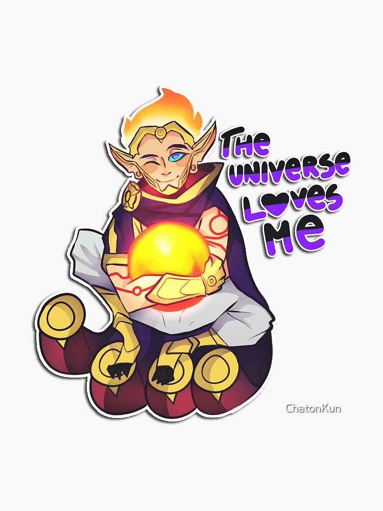 "Cosmic Dawn Rakan" Sticker by ChatonKun | Redbubble