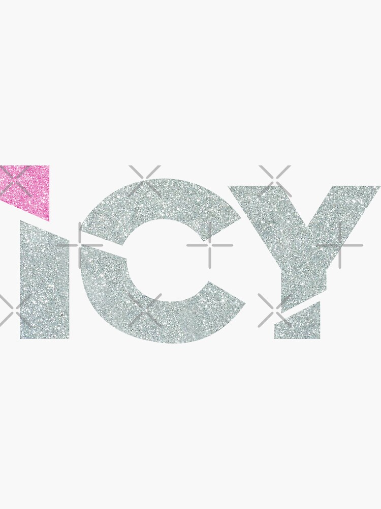 "ITZY ICY" Sticker for Sale by odinsxn | Redbubble
